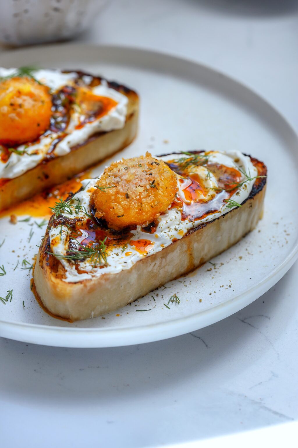 Spicy Crispy Yolk Toast - Food My Muse