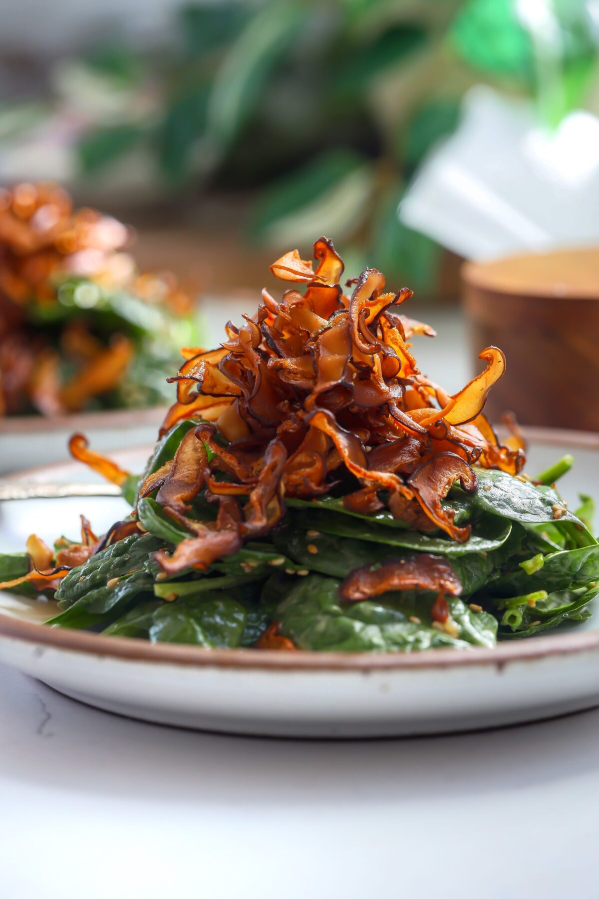 Crispy Shiitake Salad - Food My Muse