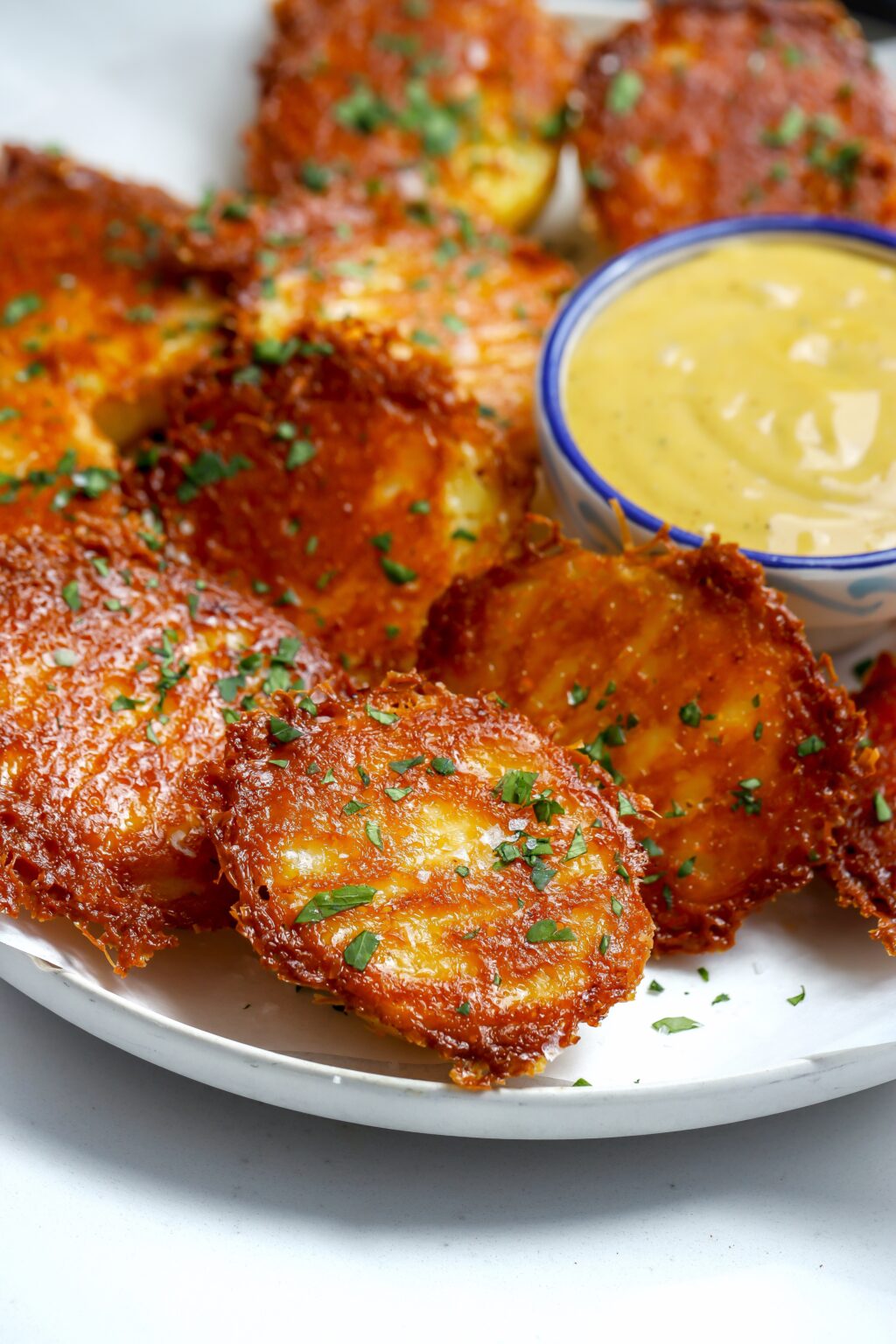 Cheese Crusted Potatoes - Food My Muse