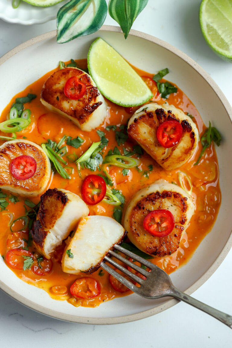 Spicy Scallops - Food My Muse