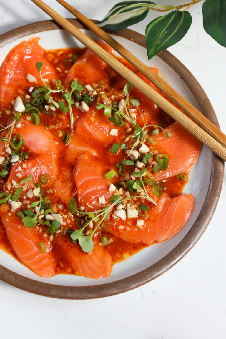 Spicy Salmon Crudo - Food My Muse