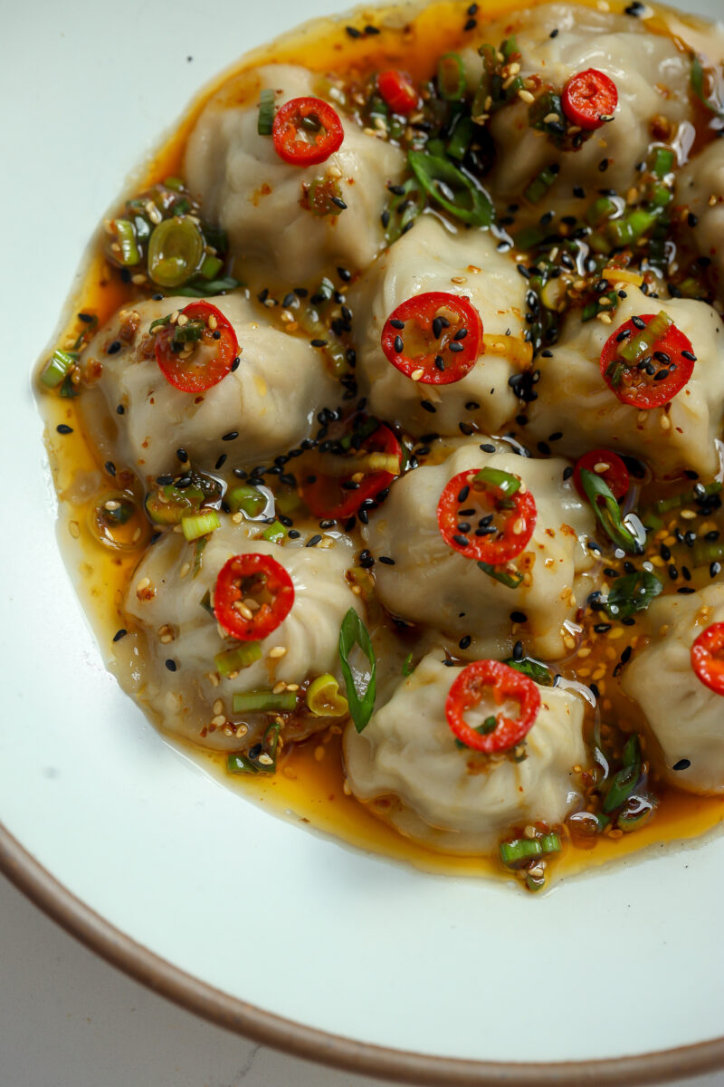 Chili Oil Dumplings - Food My Muse