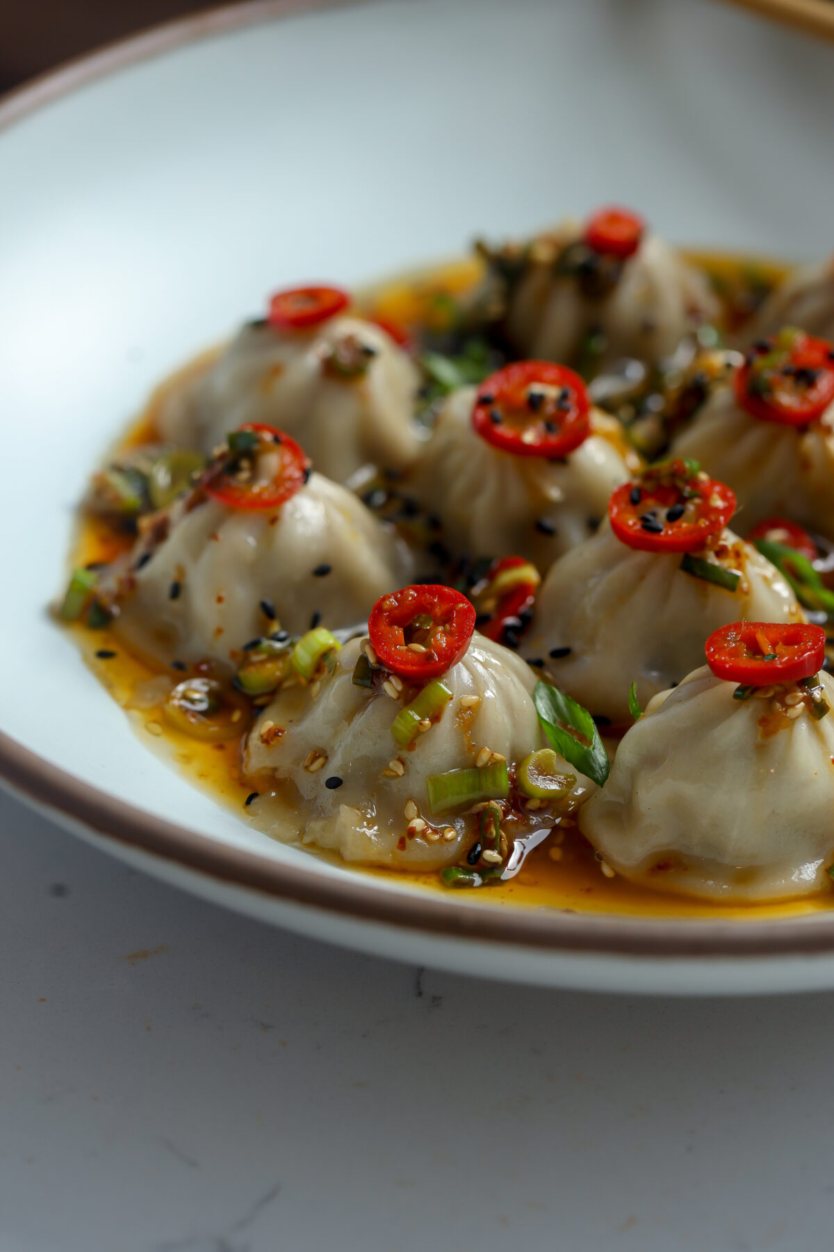 Chili Oil Dumplings - Food My Muse