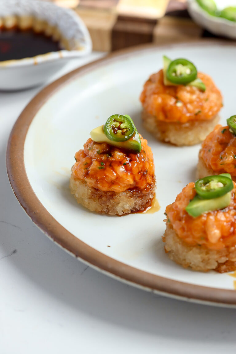 Spicy Salmon Crispy Rice (Nobu Copycat) - Food My Muse