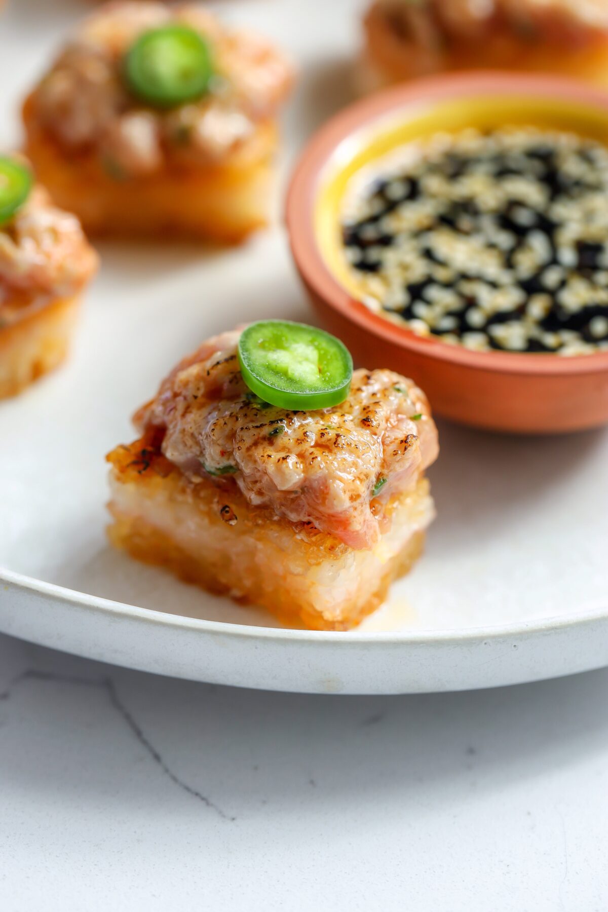 Spicy Salmon Crispy Rice - Food My Muse