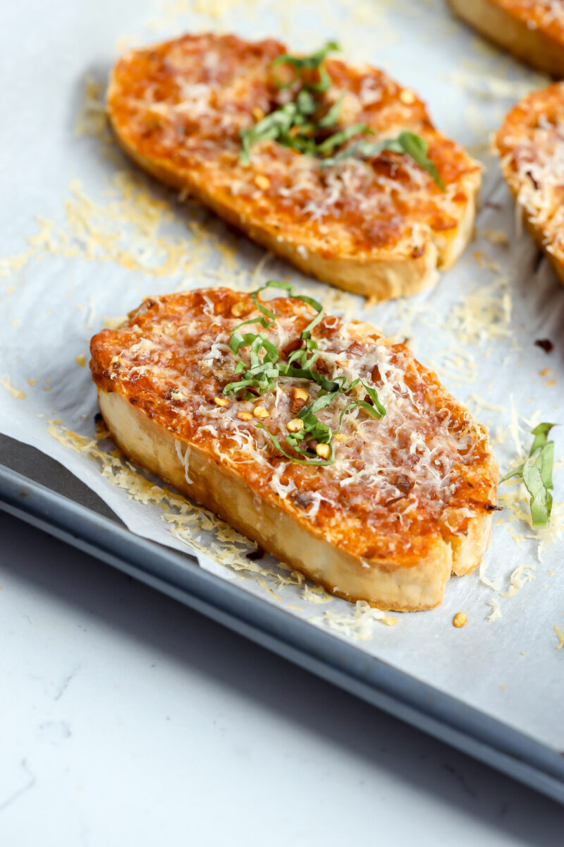 Toasted Ciabatta: Roasted Garlic & Tomato Butter Edition - Food My Muse