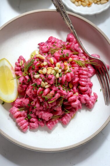 Pink Pasta Salad - Food My Muse