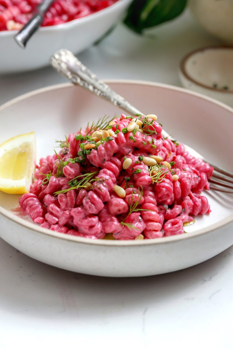 Pink Pasta Salad - Food My Muse