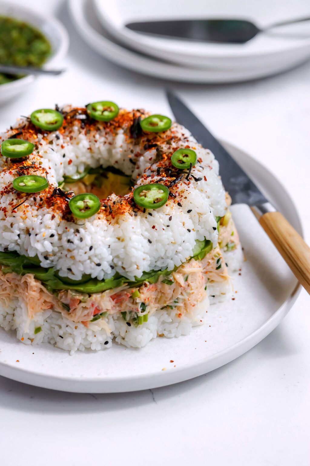 Baked Sushi Cake - Food My Muse