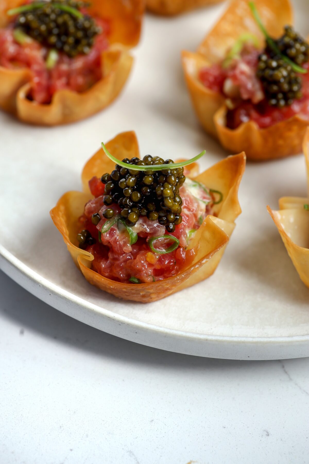 Tuna Wonton Cups - Food My Muse