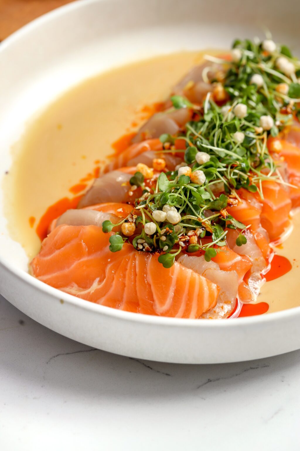 Truffled Salmon and Hamachi Crudo 🍣 Food My Muse