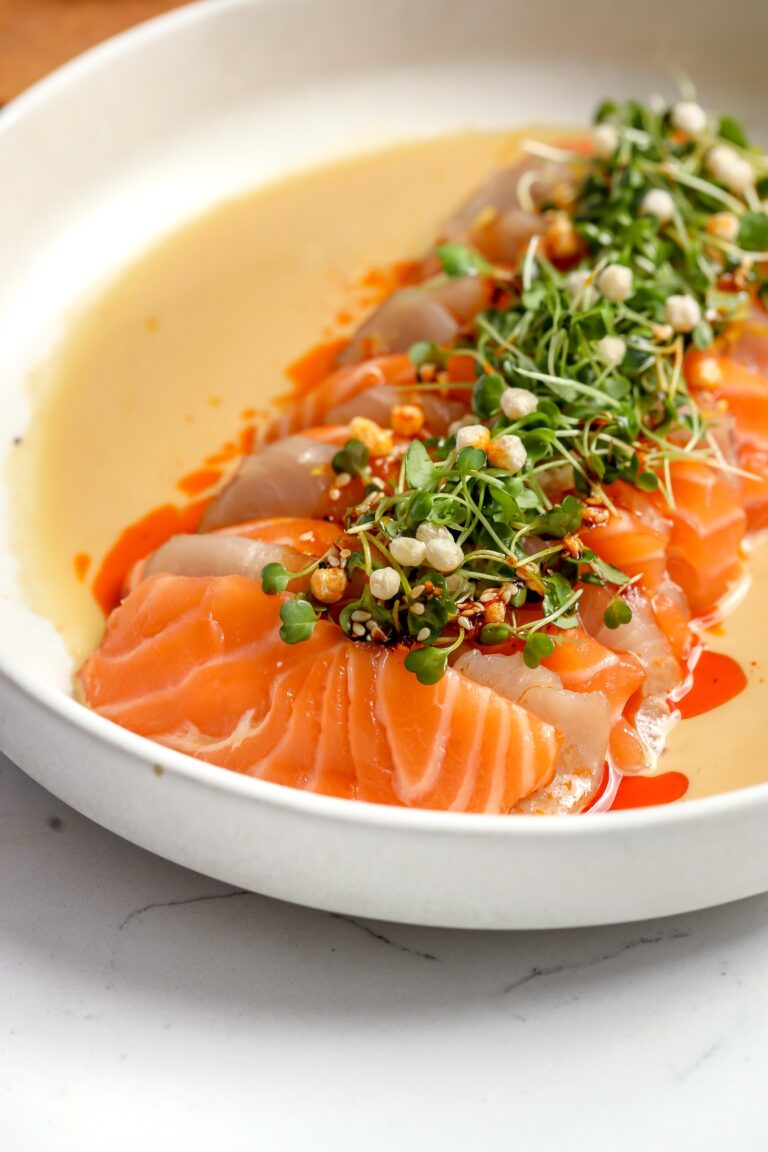 Truffled Salmon and Hamachi Crudo 🍣 Food My Muse