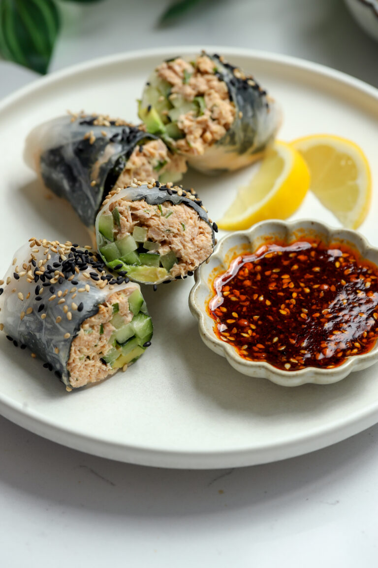 Tuna Spring Roll 🔥 Spicy, Creamy, and Packed with Protein - Food My Muse