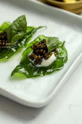 Basil Chips and Caviar - Food My Muse