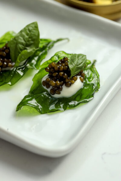 Basil Chips and Caviar - Food My Muse