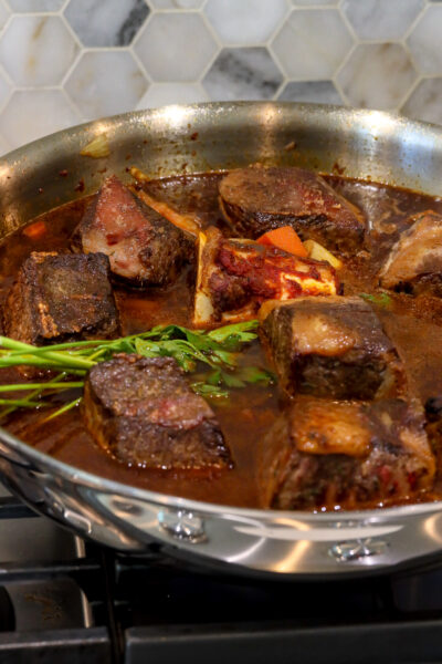 Braised Short Ribs with Polenta - Food My Muse