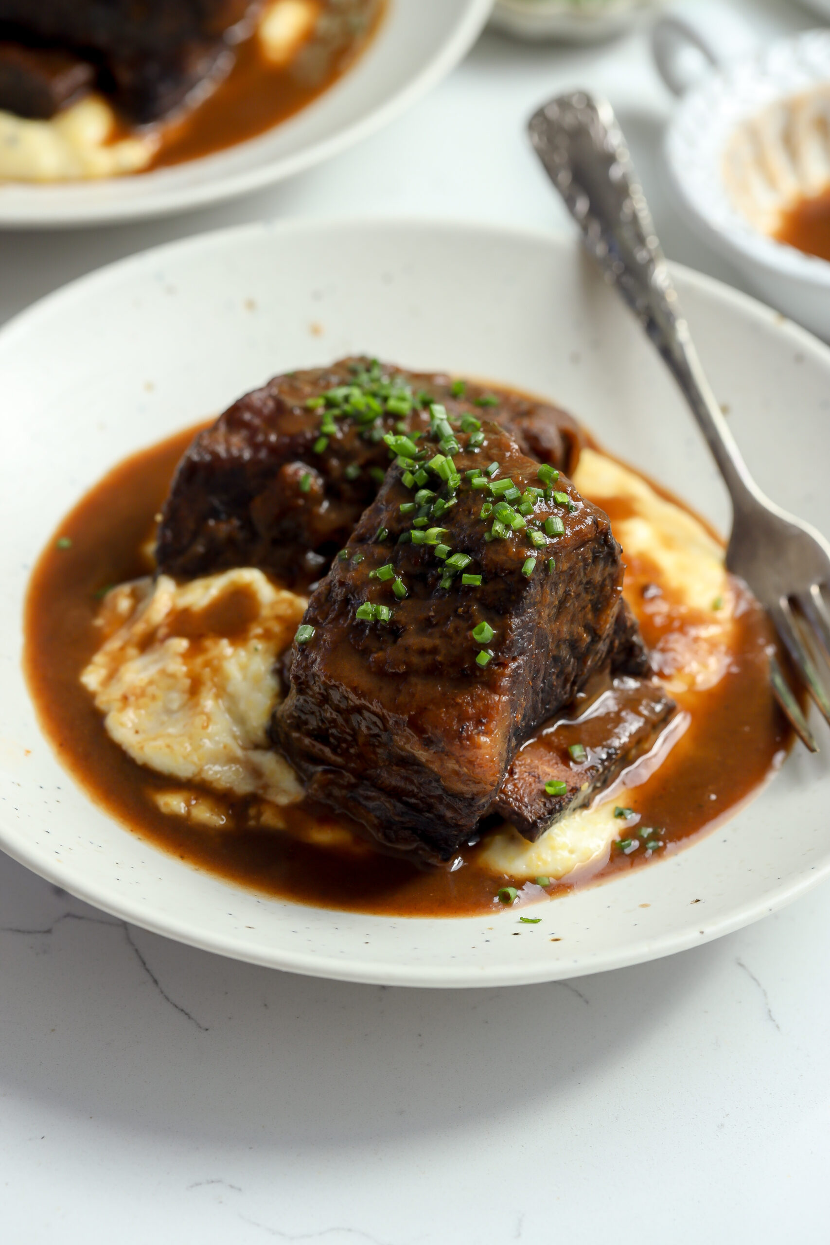 Braised Short Ribs with Polenta - Food My Muse