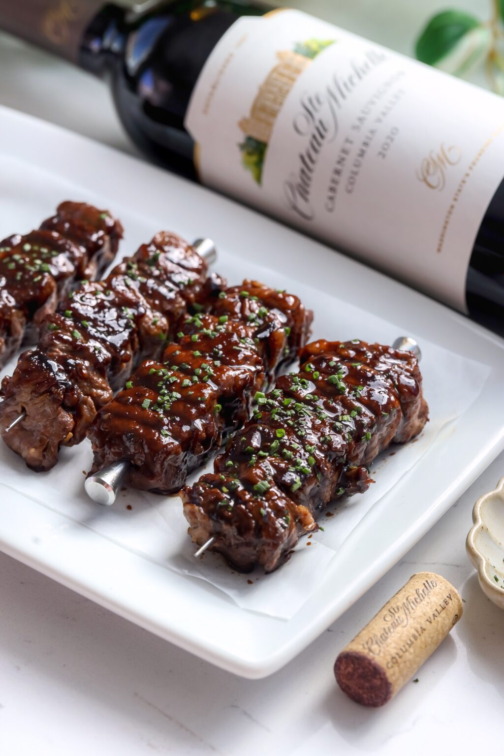 Balsamic Glazed Ribeye Skewers - Food My Muse