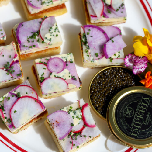 Butter Radish Tea Sandwiches - Food My Muse