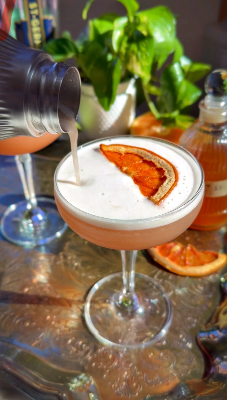 Grapefruit Elderflower Sour - Food My Muse