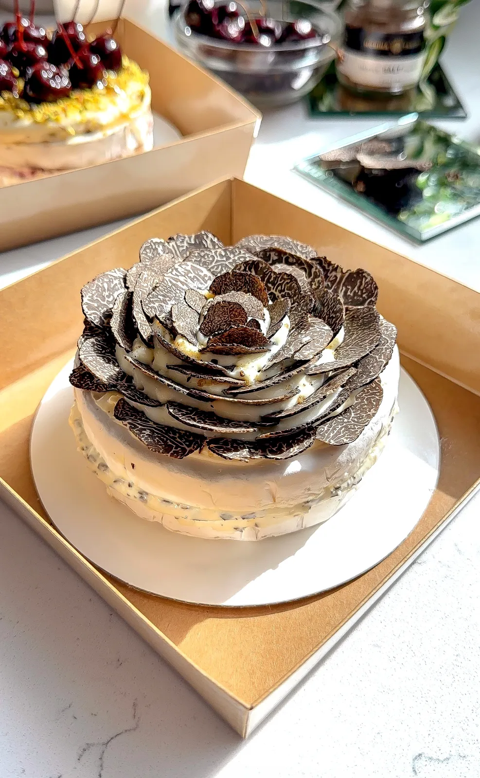 Truffle Brie Cake with Whipped Brie (No-Bake Appetizer) - Food My Muse